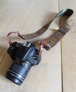 Retro Print Camera Strap